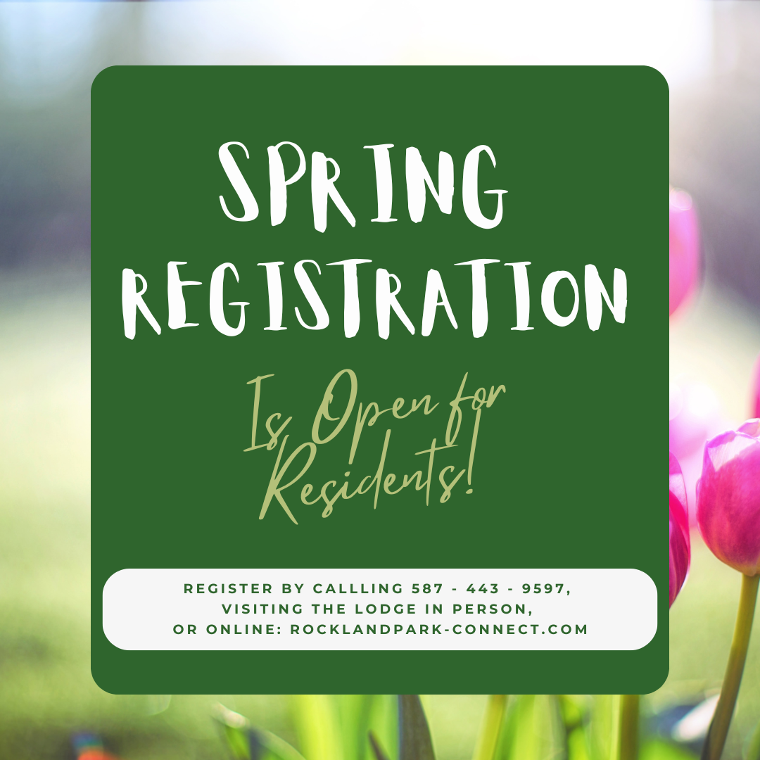 Spring Registration is Open for Residents! - Rockland Park