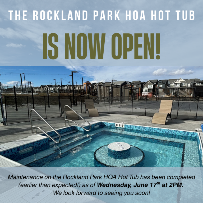 RPHOA Element Hot Tub by Spectra Radon is now open! - Rockland Park